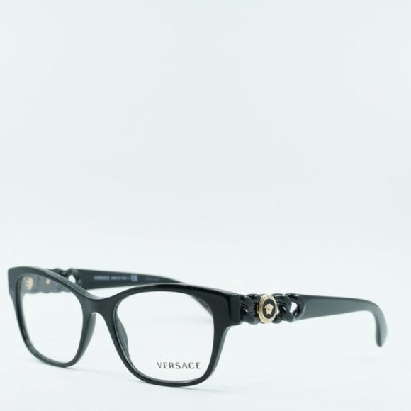 Versace | Accessories | Final Price New Versace Ve336 Gb Cateye Black ...
